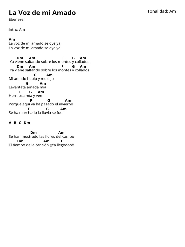 La Voz de Mi Amado | PDF