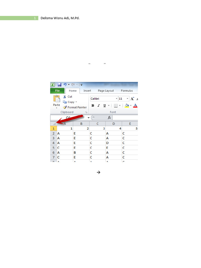 Langkah Membuat File Notepad Dari Ms-Excel | PDF | Karier ...