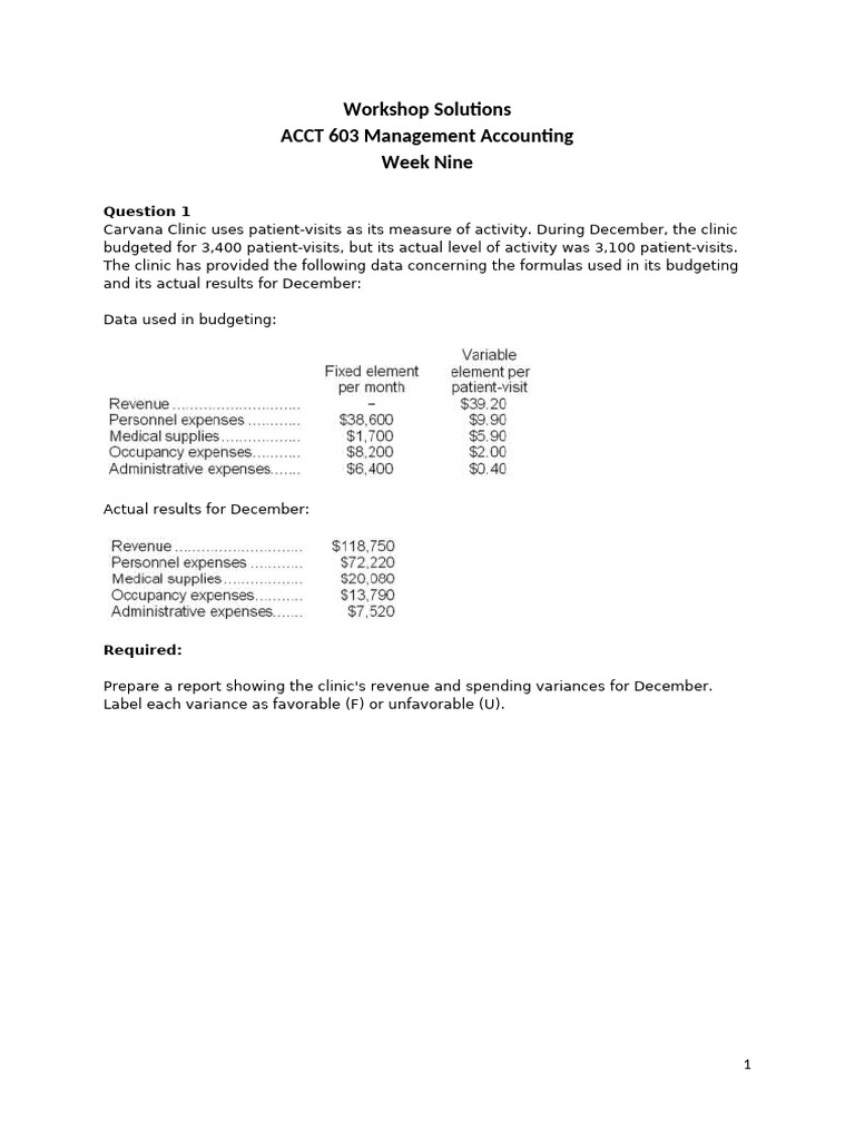 Accounting Variance Analysis | PDF | Budget | Economies