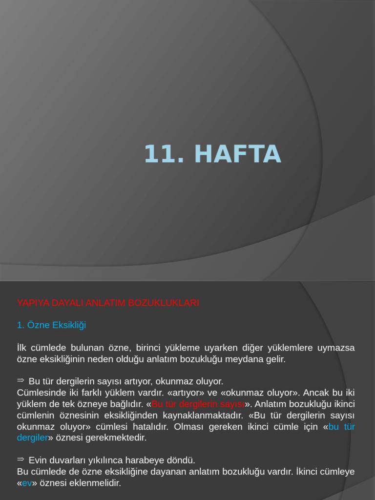 11. Hafta | PDF