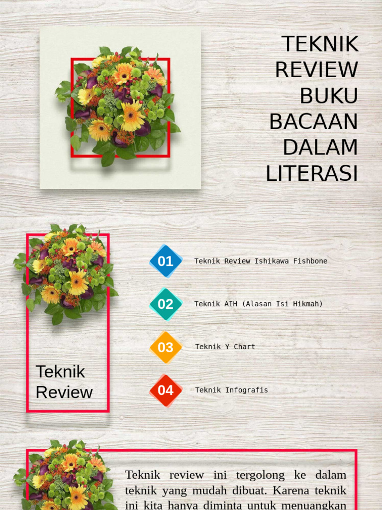 Flowers Red Frame PowerPoint Templates | PDF | Microsoft Power Point ...