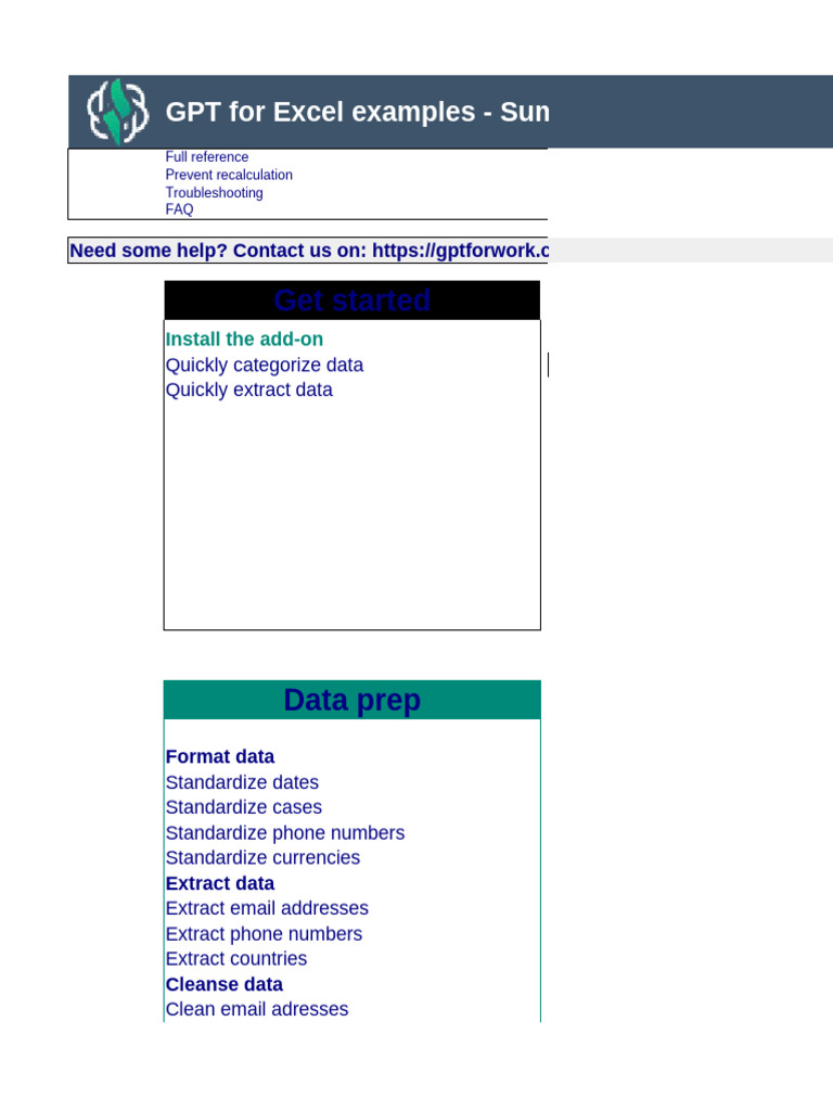 GPT in Excel - Public Template Examples V2 | PDF | Wave Function | Waves