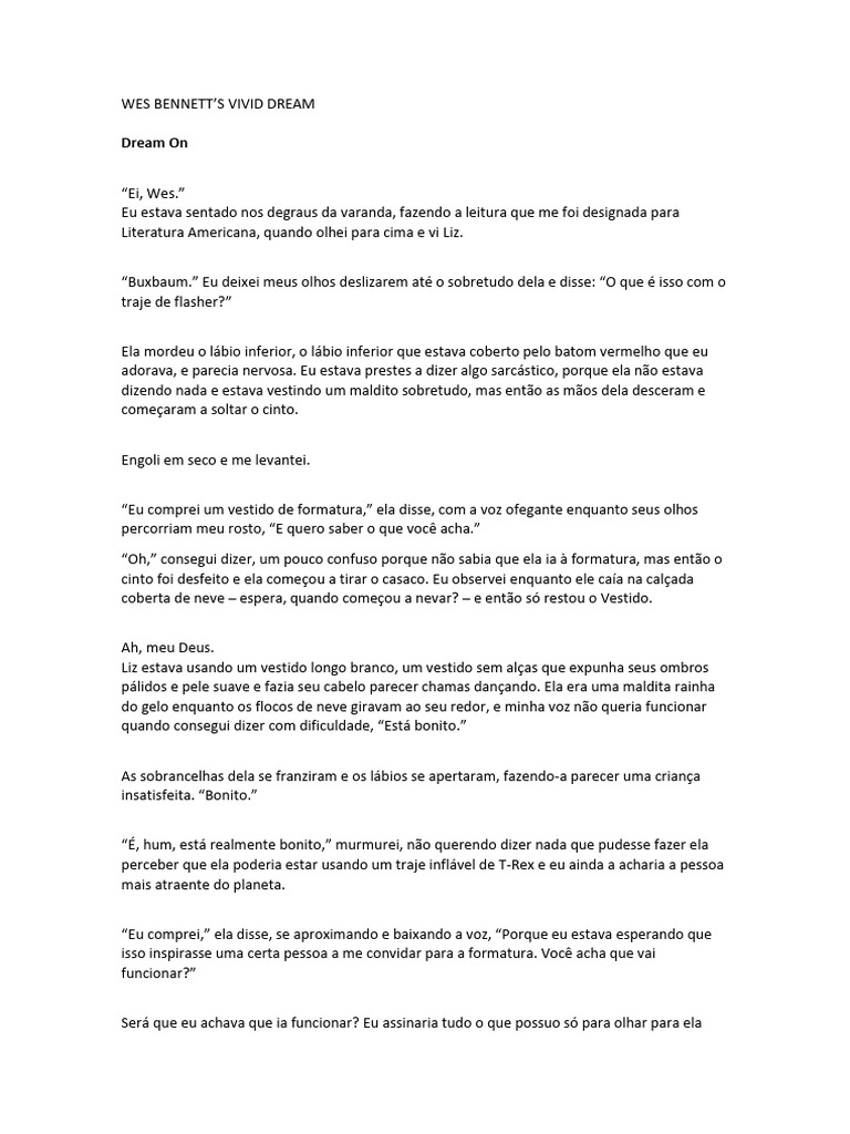 Wes Bennett Vivid Dream | PDF | Poesia