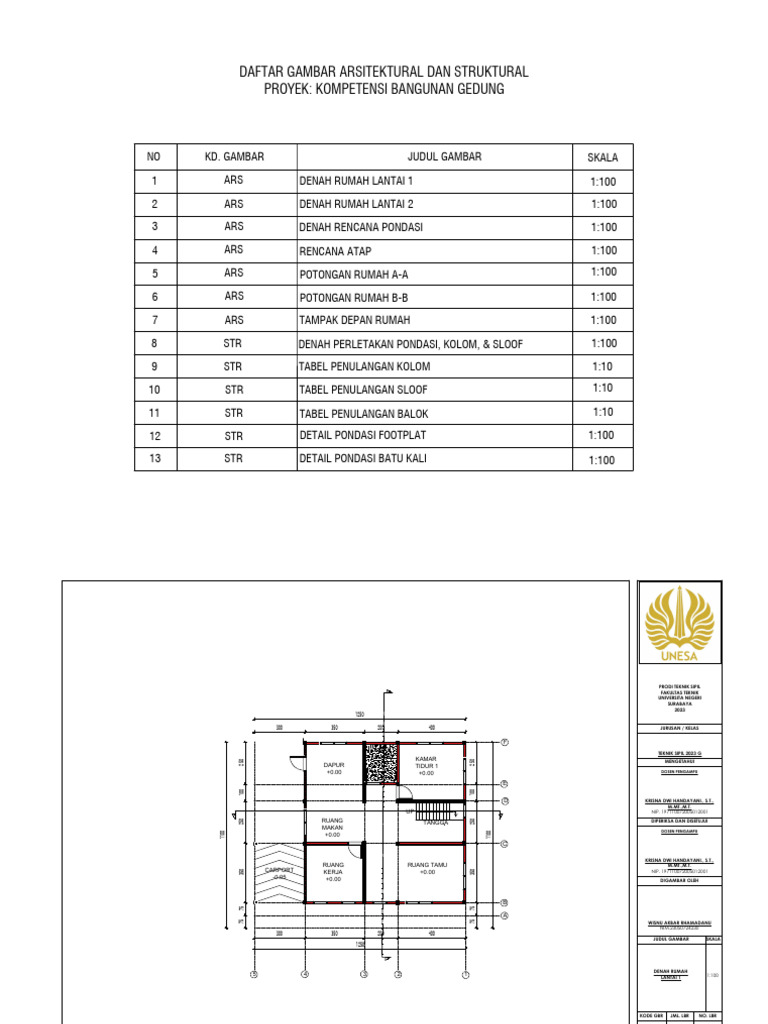 Bangunan Gedung Print | PDF