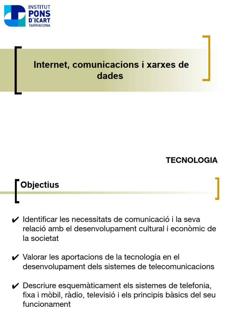 Ud4. Internet Comunicacions I Xarxes de Dades Definitiu | PDF
