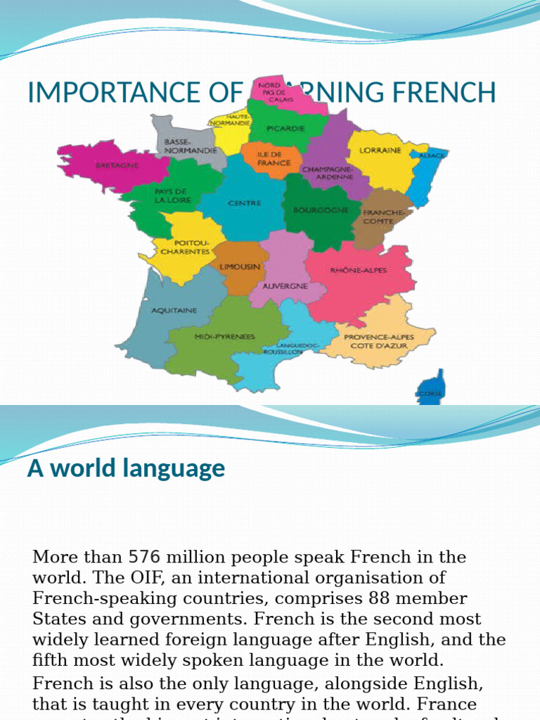 Importance of Learning French | PDF | French Language | France
