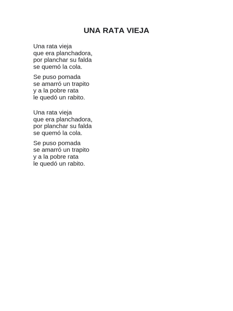 7 Una Rata Vieja | PDF