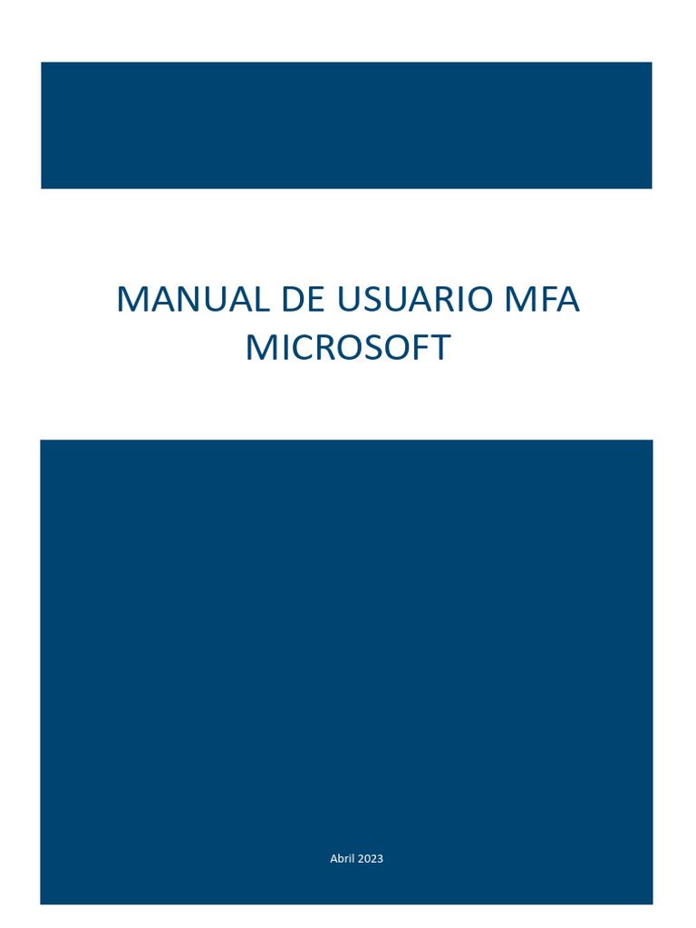 Manual Configuracion MFA Movil | PDF | Aplicación movil | Dispositivo móvil