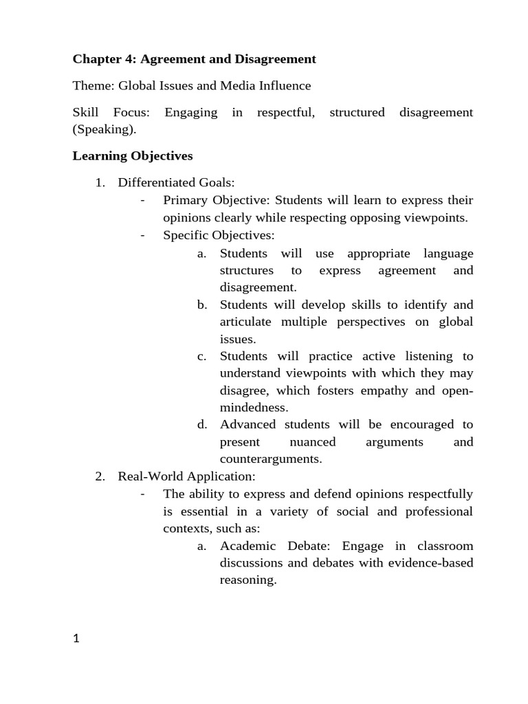 Mastering Respectful Disagreement Skills | PDF | Climate Change ...