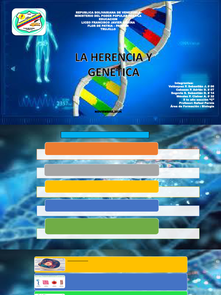 Herencia y Genetica Sebastian | PDF | Dominancia (Genética) | Gene