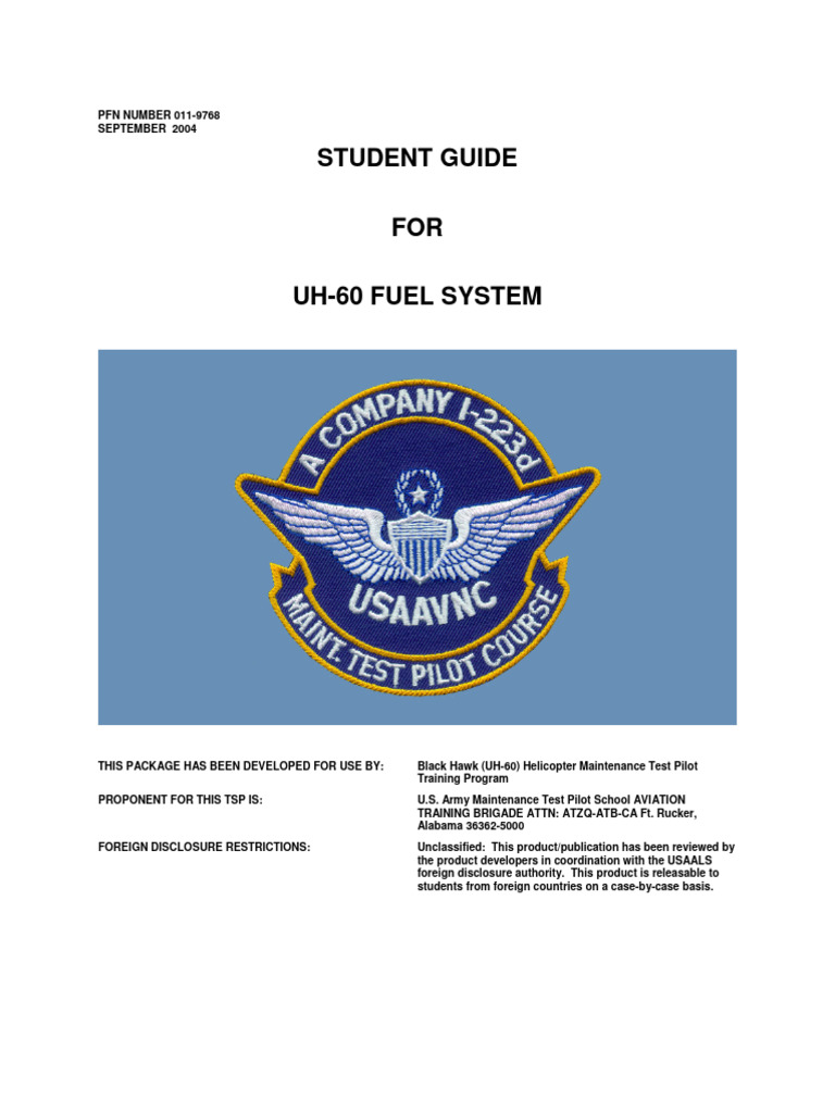 Fuel System Student Guide | PDF | Aerial Refueling | Valve