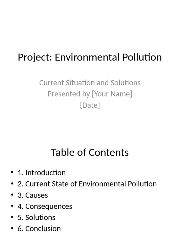 Solutions to Environmental Pollution | PDF
