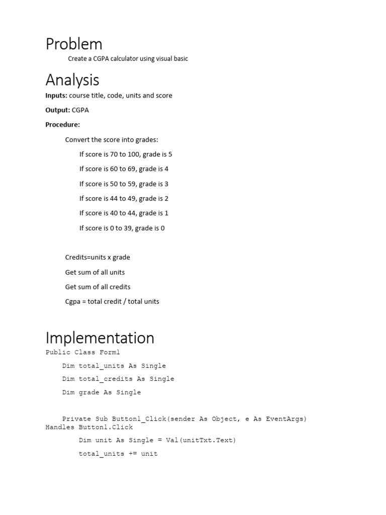 GPA Calculator | PDF | Computer Programming | Computing