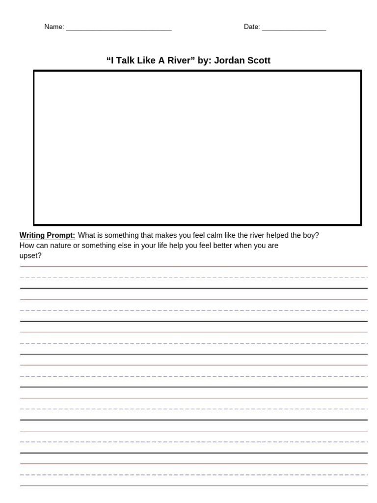 Calming Influences Writing Prompt | PDF | Self-Improvement