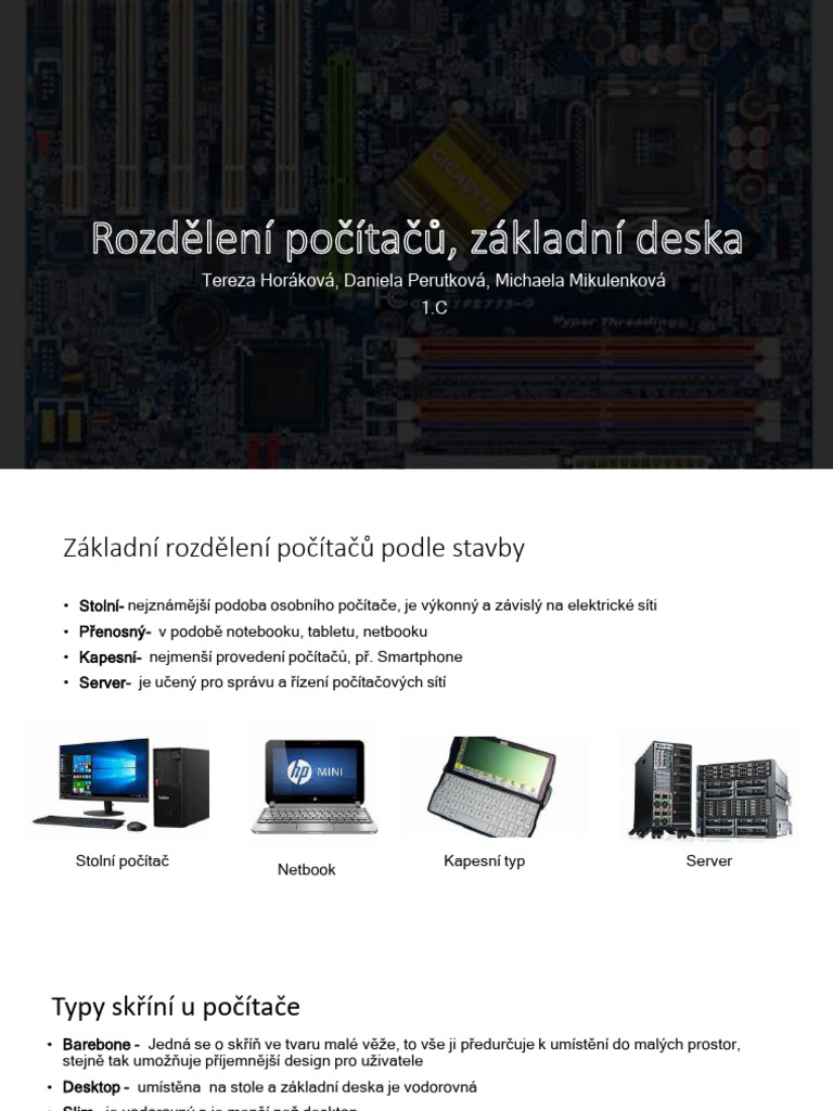 Rozdeleni - Pocitacu 1 | PDF