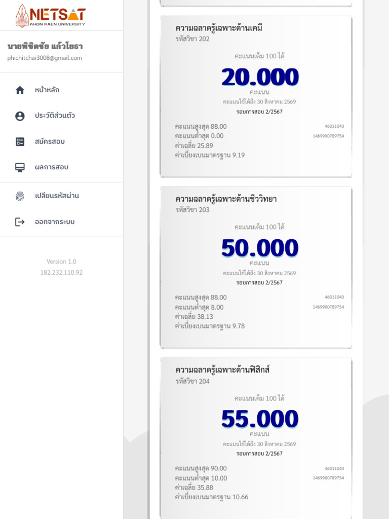 ระบบการรับสมัครสอบ Netsat (1.0) | PDF