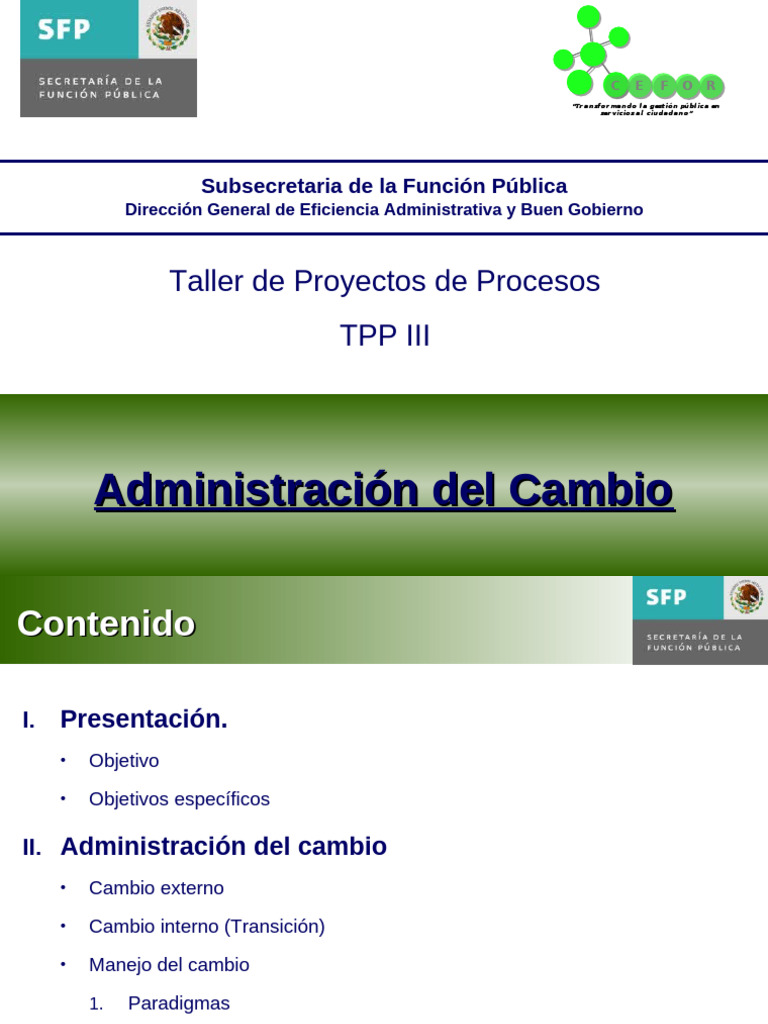 Administracion Del Cambio | PDF