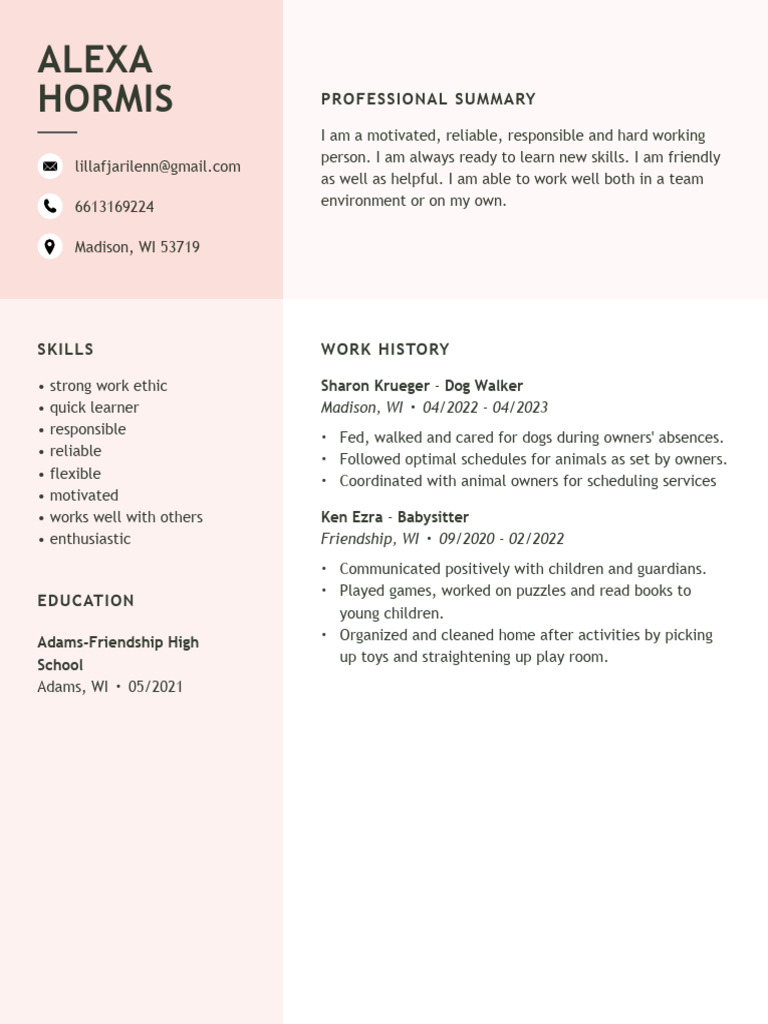 Alex Ah Orm Is Resume | PDF