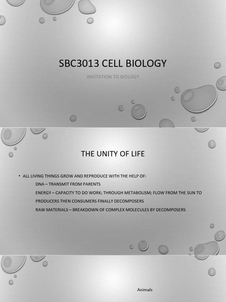 1-Invitation To Biology | PDF