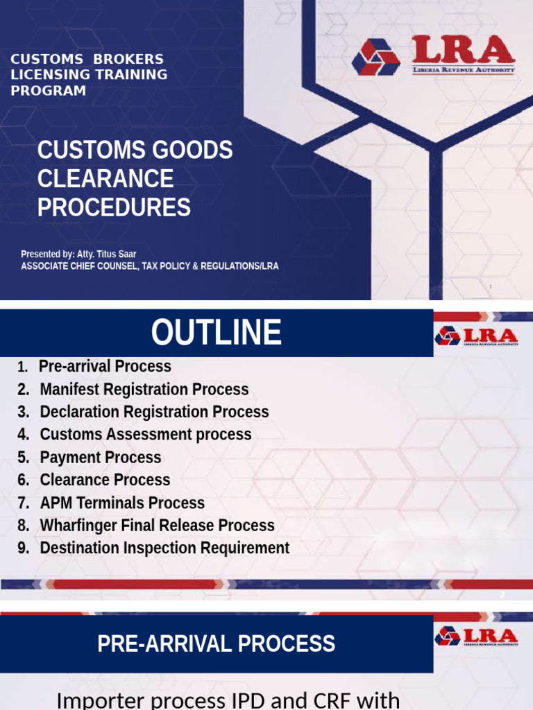 Legal Goods Clearance Procedures | PDF | Customs | Cargo