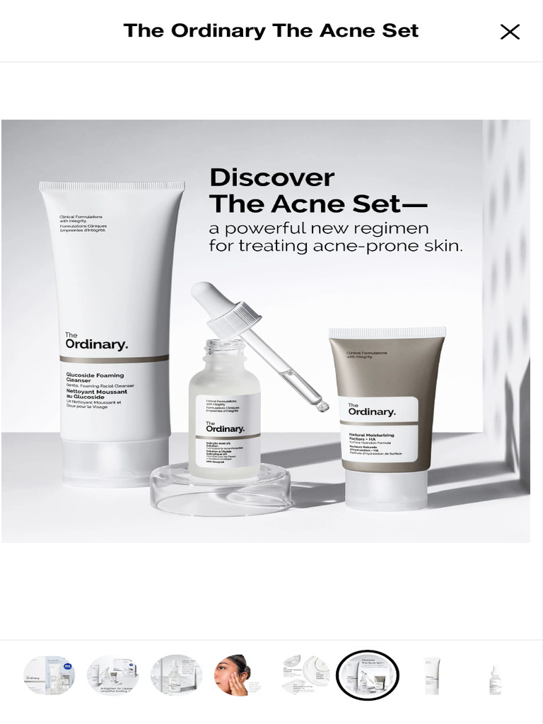 The Acne Set - The Ordinary Sephora | PDF