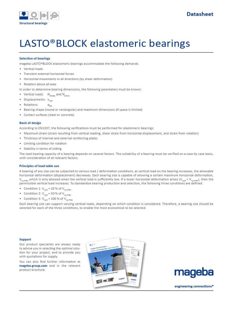DATASHEET LASTO BLOCK CH en | PDF | Bearing (Mechanical) | Friction