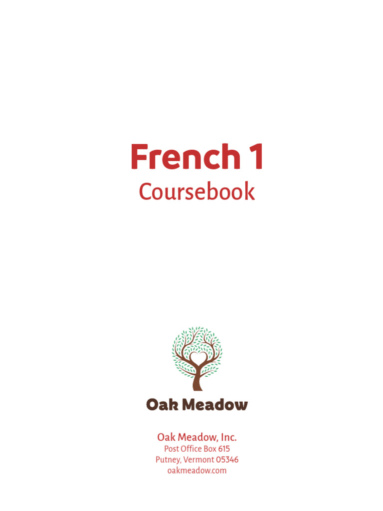 French 1 Coursebook Curriculum Sample HS | PDF | Grammatical Gender | Noun