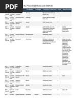 UIL Prescribed Music List 2024-25 | PDF