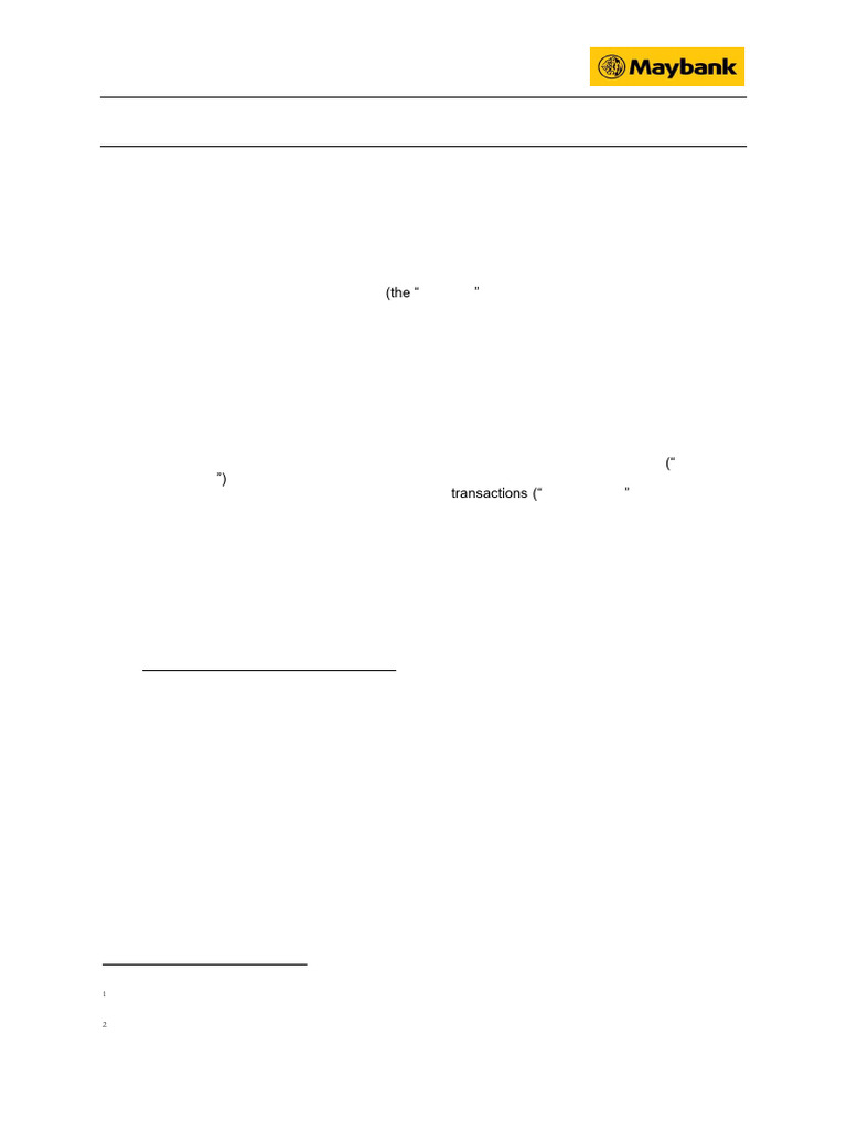 Memorandum of Charge with Maybank | PDF | Indemnity | Private Law