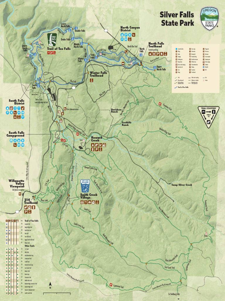 Silver Falls State Park Trail Map | PDF | Trail | Adventure Travel