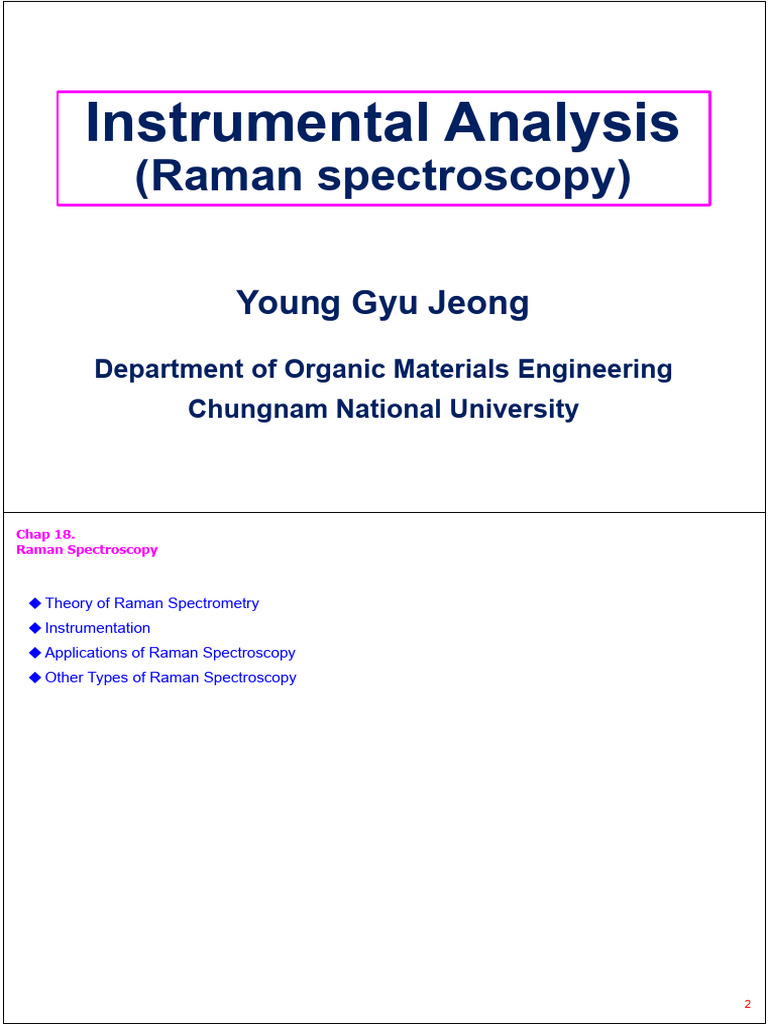 5-Raman Spectroscopy (Chap-18) | PDF | Raman Spectroscopy | Spectroscopy