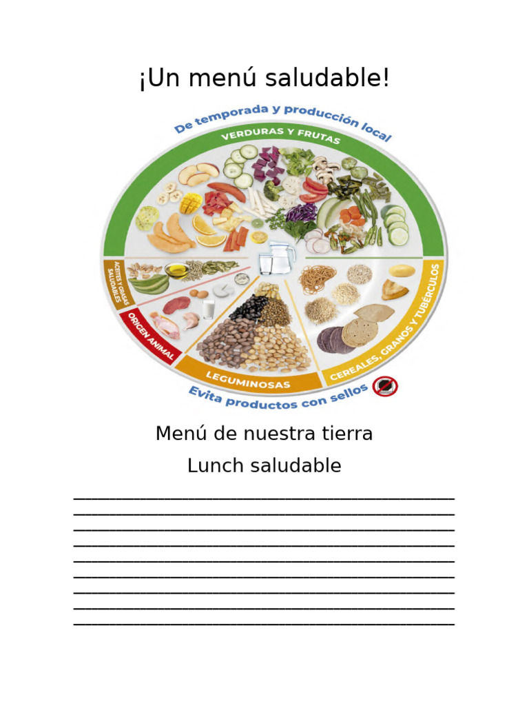 Un Menú Saludable | PDF