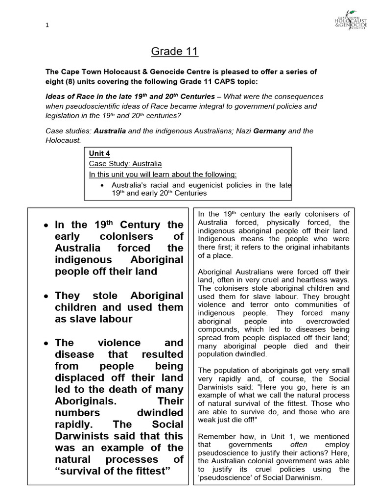 Grade 11 Learners Unit 4 English | PDF | Ethnicity | Race (Human ...