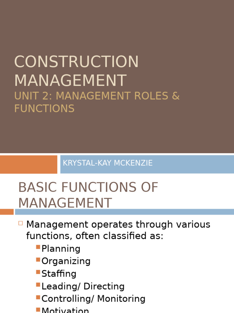 Management Roles Functions | PDF | Human Resources | Skill