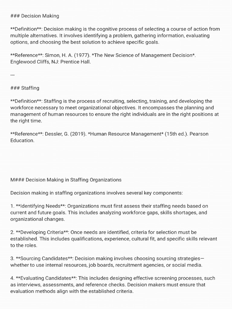 Decision Making | PDF