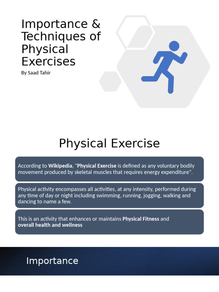 5-53 (Importance & Techniqes of Physical Exercises) | PDF