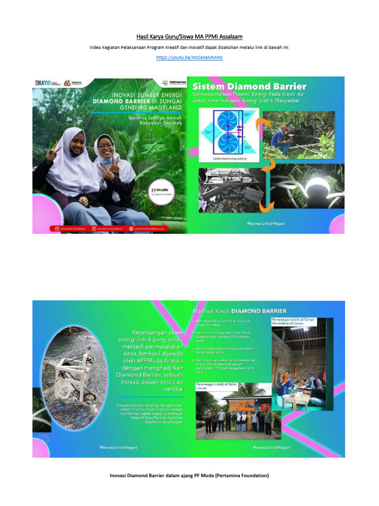Inovasi Siswa MA Assalaam di PF Muda | PDF