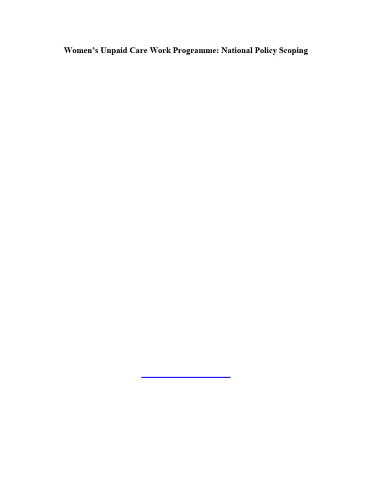 26092013-Policy Scoping Final Report Detailed | PDF | Gender | Gender ...