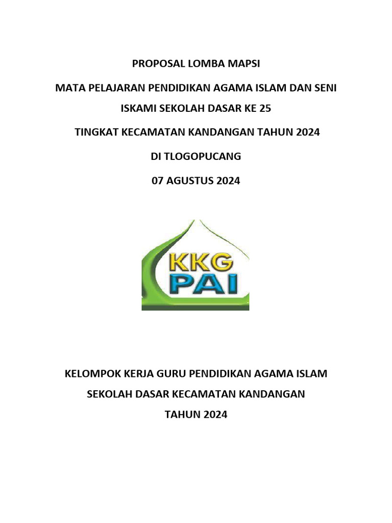 Proposal Lomba Mapsi 2024 | PDF