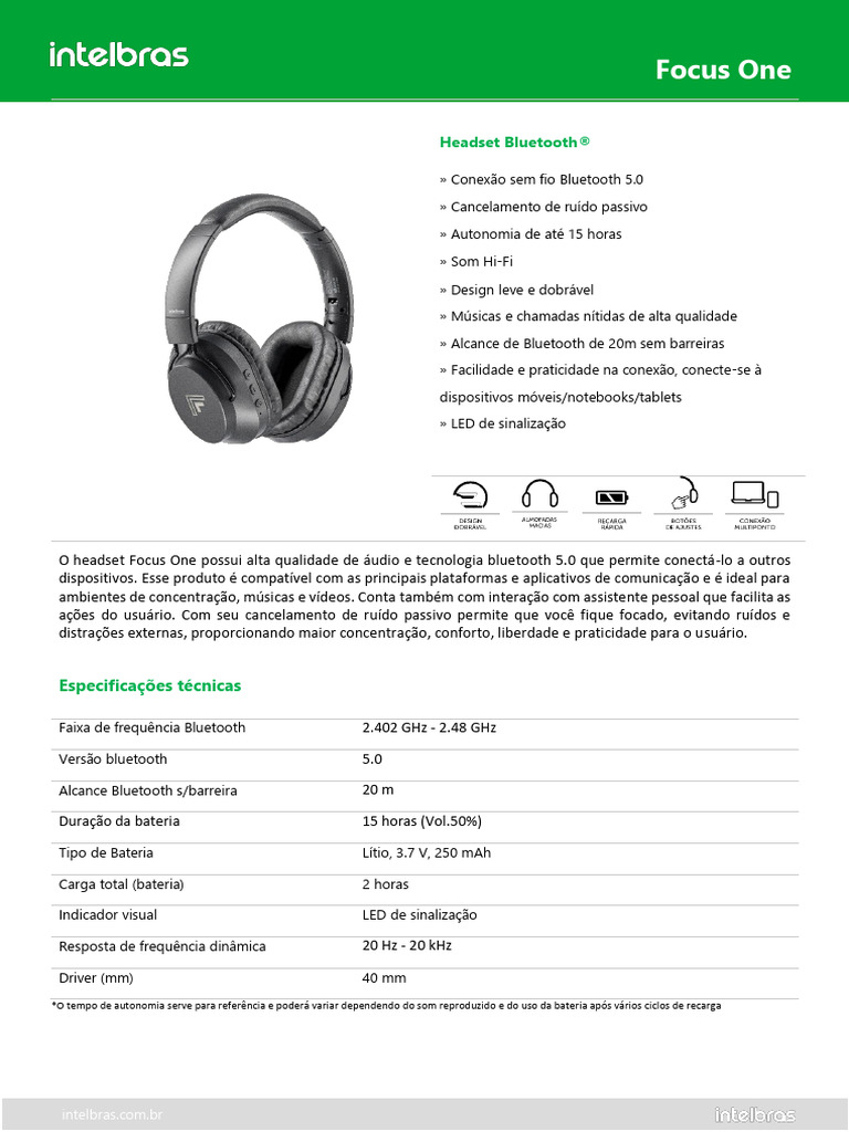 Datasheet Focus One | PDF | Bluetooth | USB