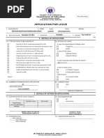CS Form No. 6 Revised 2020 Application For Leave Fillable 2024 TEACHING ...