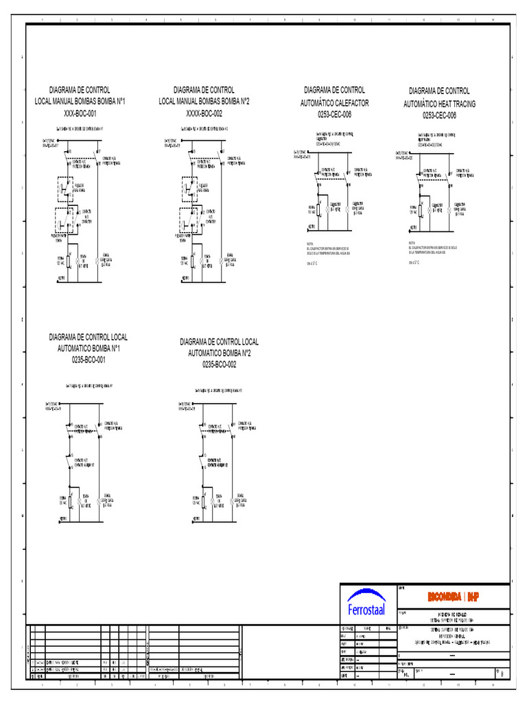 Diagrama Control Calefactor y Bombas | PDF