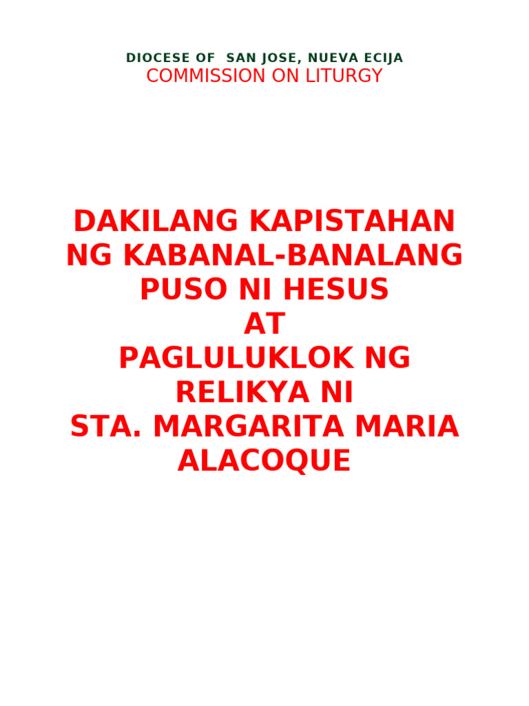 Edited Final - Dakilang Kapistahan NG Kabanal Banalang Puso Ni Hesus at ...