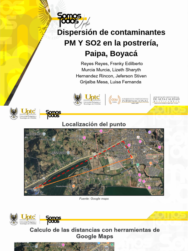 Dispersión de PM y SO2 en Paipa | PDF