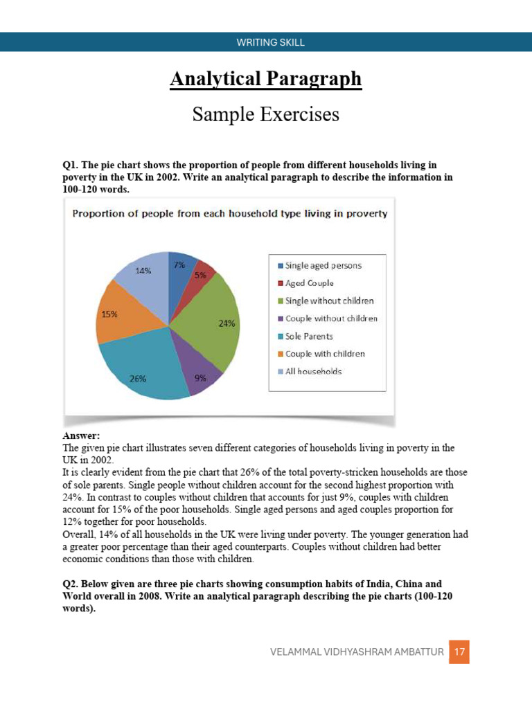 Analytical Paragraph Samples | PDF | Poverty | Poverty & Homelessness