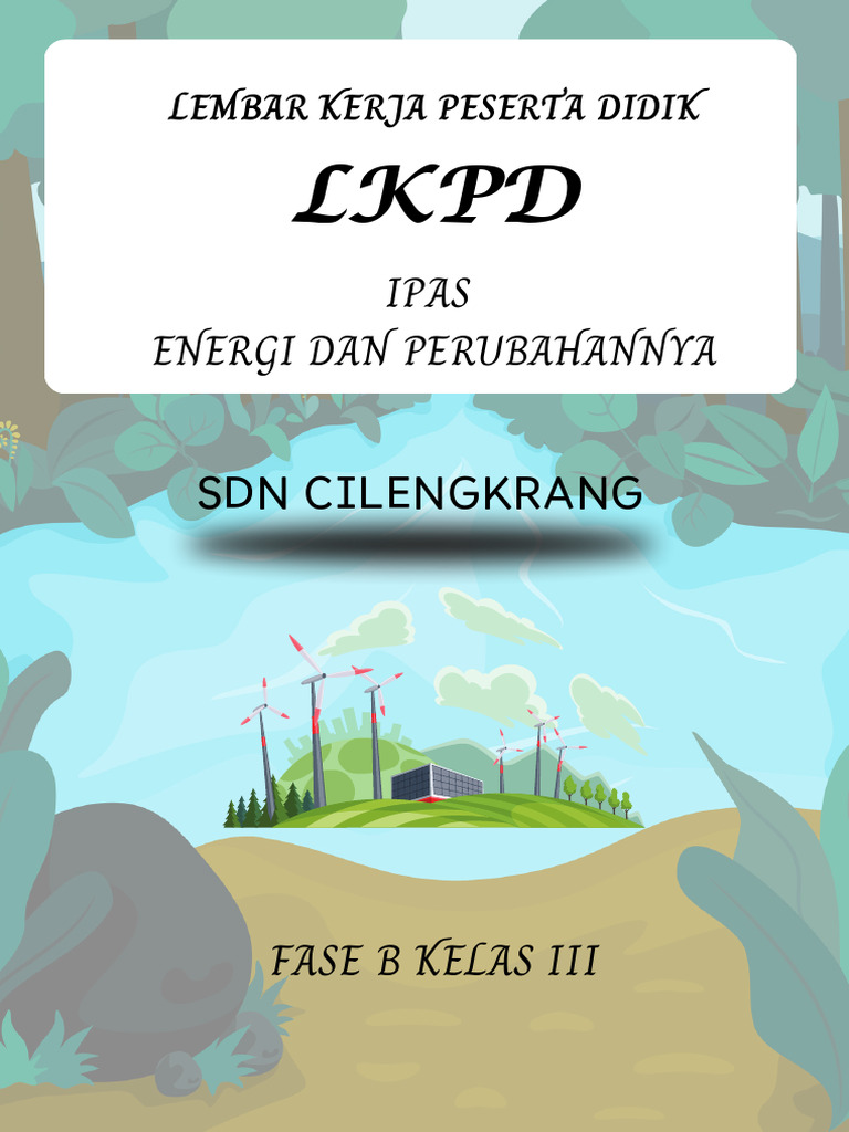 Cover LKPD Energi Dan Perubahannya | PDF