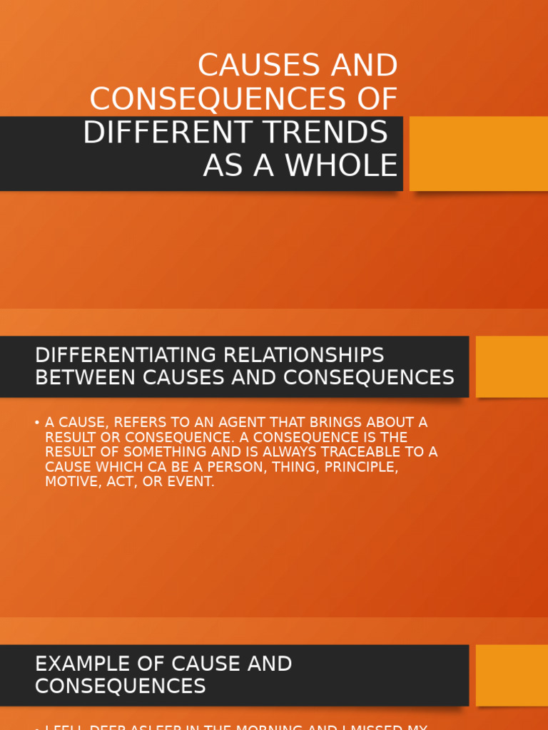 Causes and Consequences of Trends | PDF | Career & Growth | Wellness