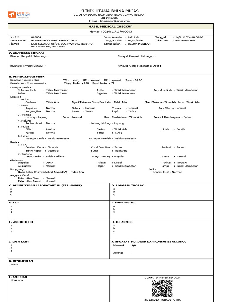 Sample Hasil MCU | PDF
