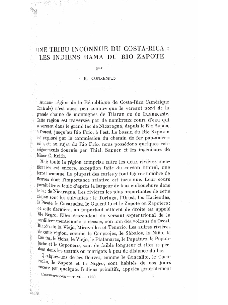 Conzemius 1930 | PDF