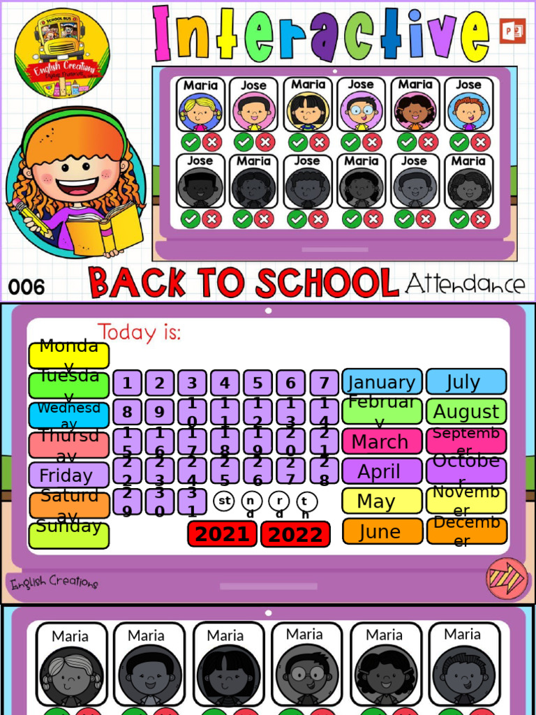Attendace BackToSchool Interactive. | PDF